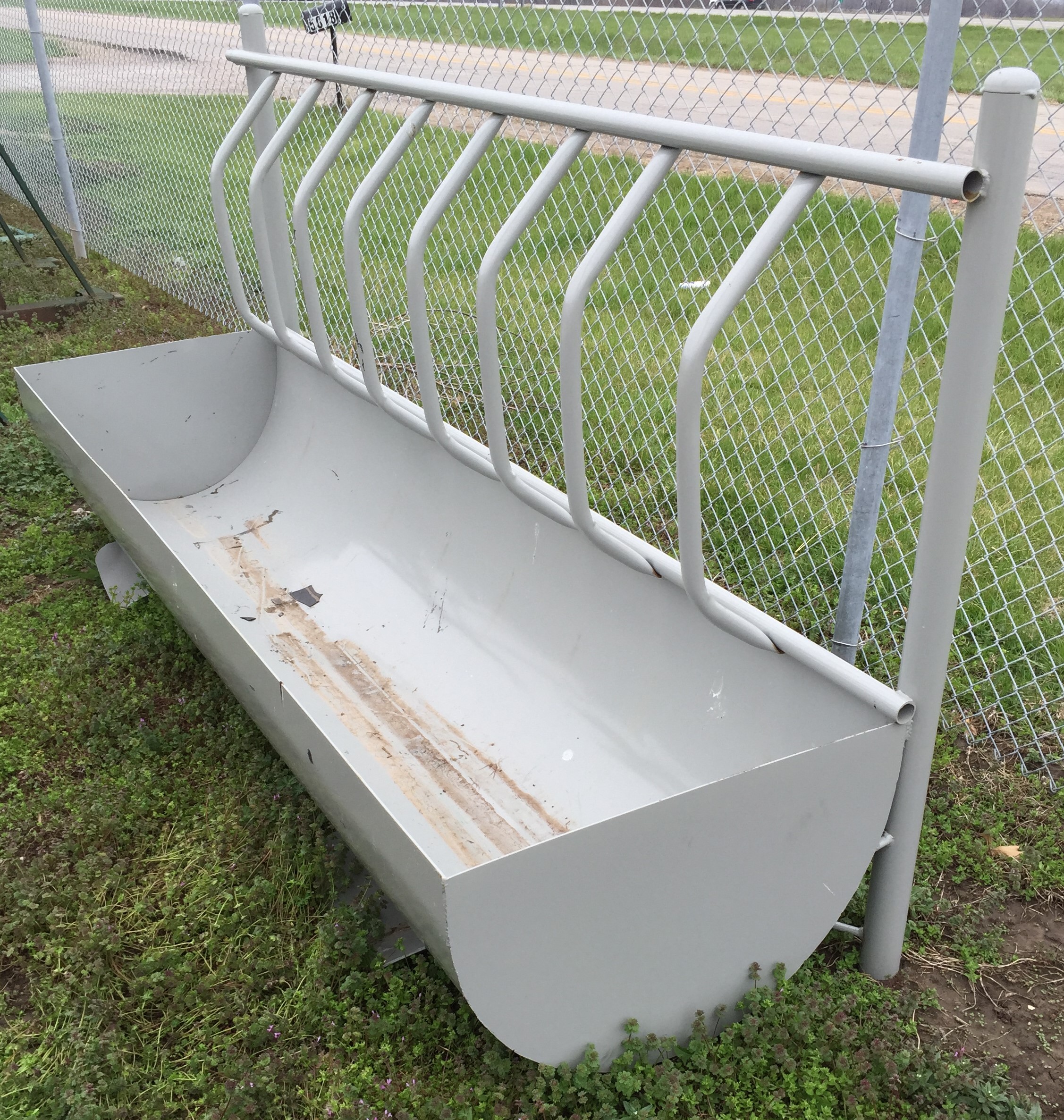 Rolled Steel feed bunks, fenceline feed bunks, portable feed bunks